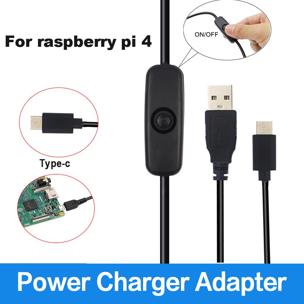 For Raspberry Pi 4 Power Adapter Cable 5V 3A USB T... – Grandado