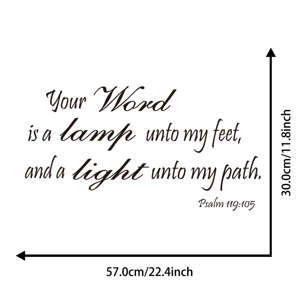 Psalm 119:105 your word is a lamp unto my feet Jes... – Grandado