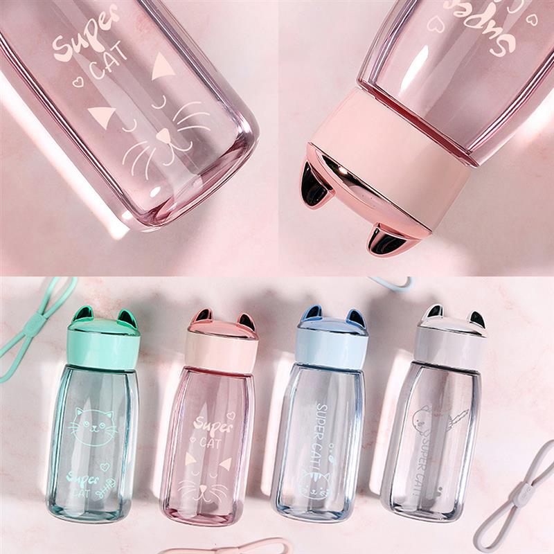 Random Color 13.38oz Water Bottle Cute Cartoon Por... – Vicedeal