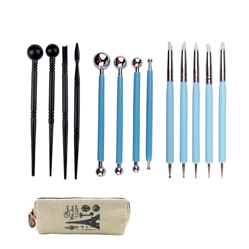 12 pcs clay mud tool set indentation pen steel eig... – Grandado