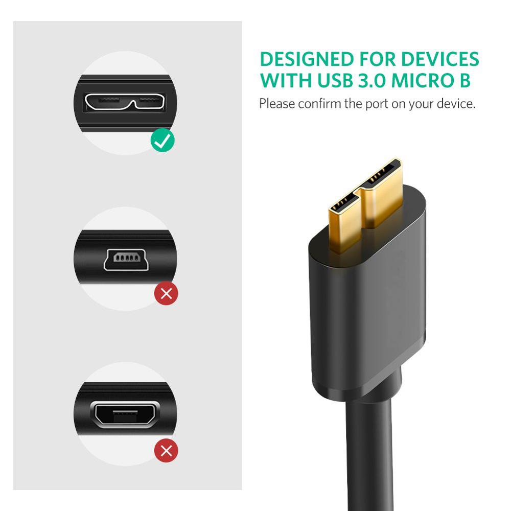 1 Pcs Super Speed Usb 3.0 Type-A Naar Micro B Data... – Grandado
