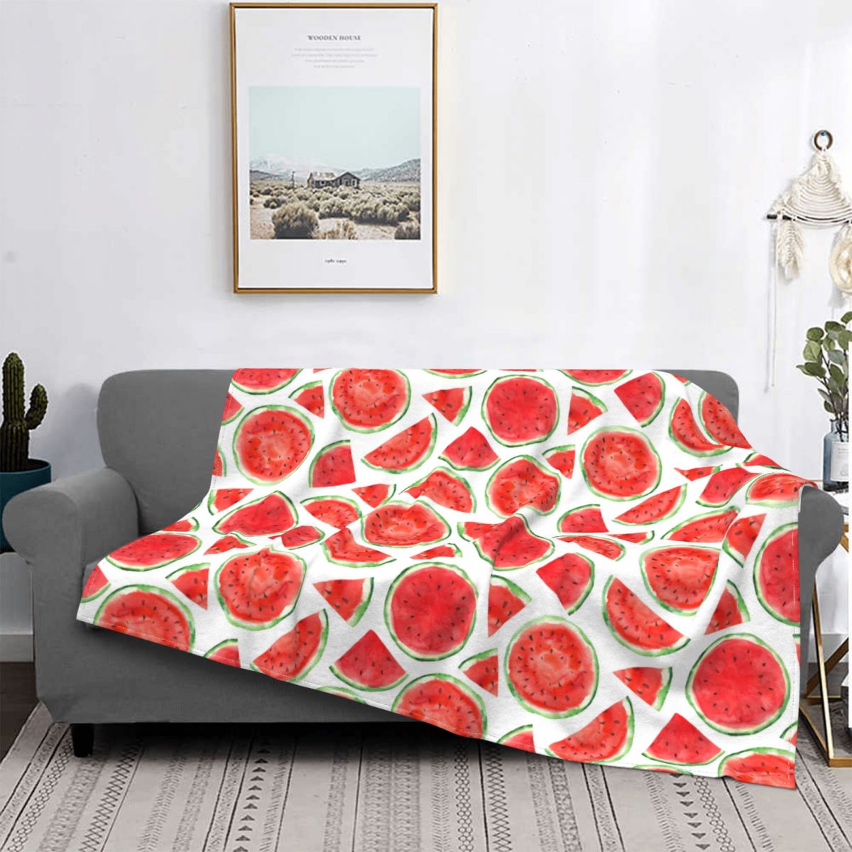 Abstract Leuke Watermeloen Patroon Dekens Fleece D... – Grandado