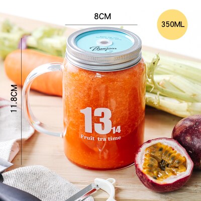 Heat resistant Borosilicate Glass Mason Jar Mugs W... – Vicedeal