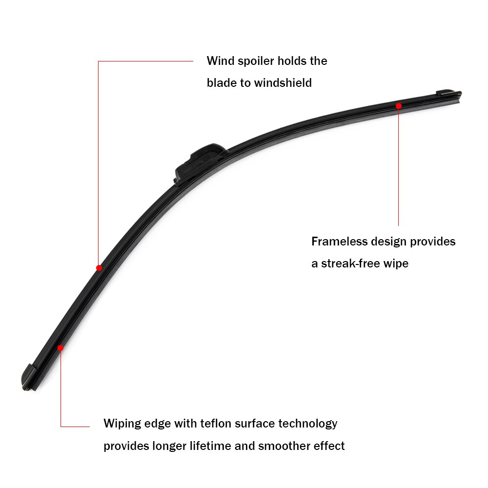 Car Frameless Wiper Blade Natural Rubber Bracketle... – Grandado