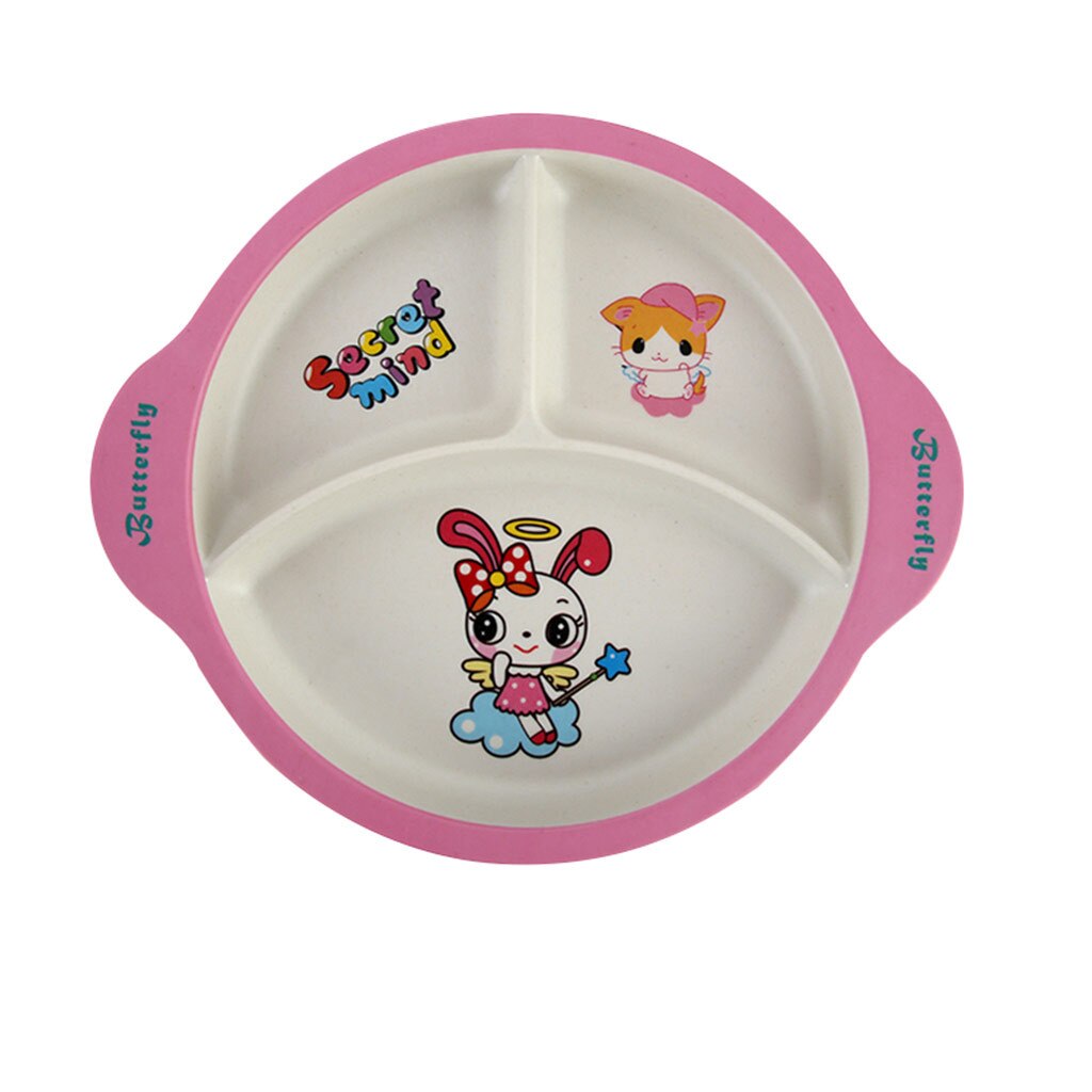 Bamboo Fiber Children's Cartoon Plate Environmenta... – Grandado