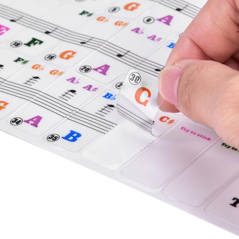 Transparent Piano Keyboard Sticker Set 61 Key Elec... – Vicedeal