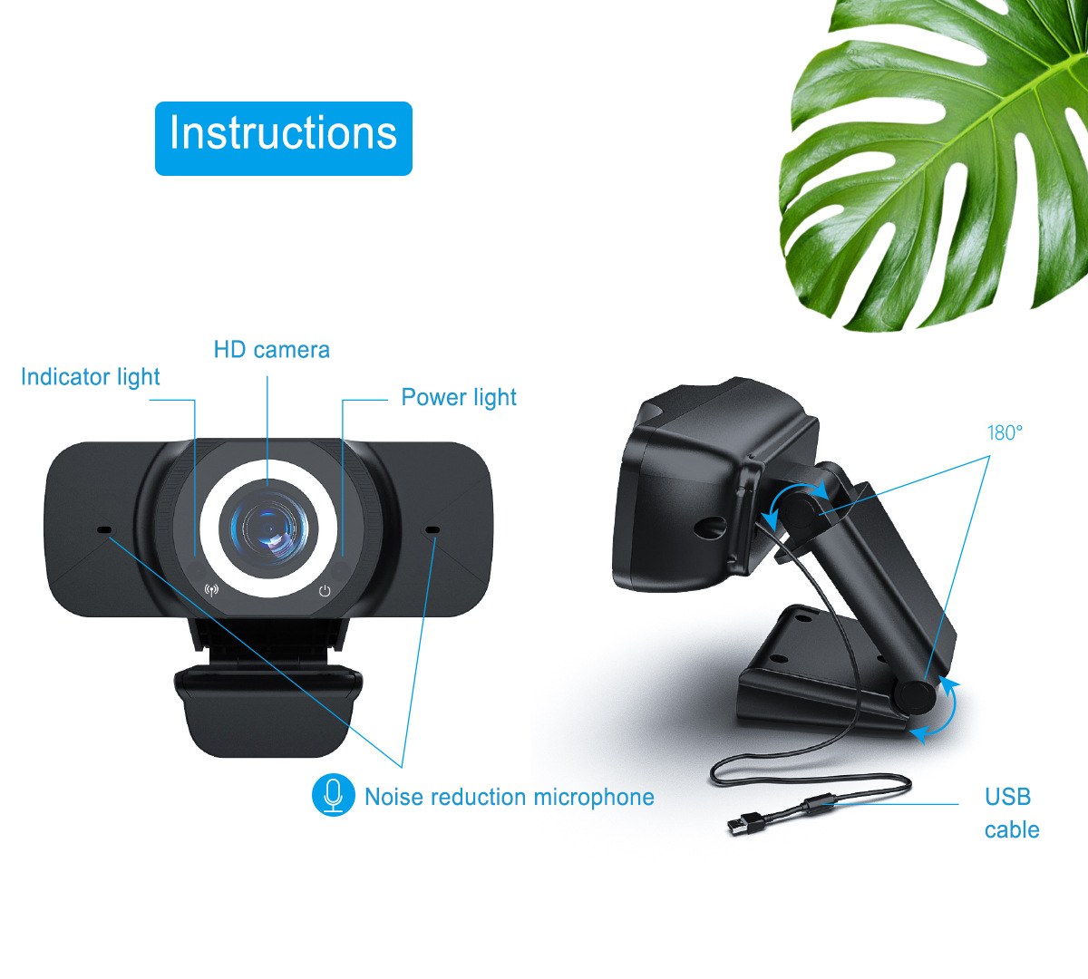 1080P Webcams Web Camera With Microphone USB For P... – Vicedeal