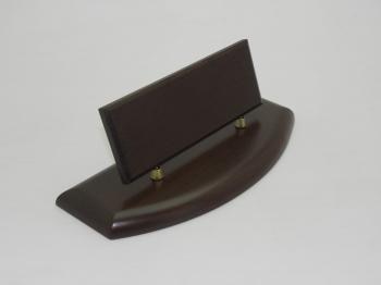 Wood Table Name Desk-Set Brown It will add Prestig... – Grandado