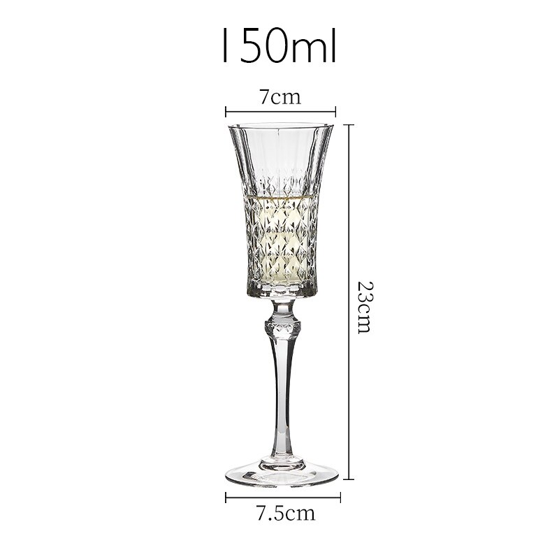Europe Style Crystal Glass Retro Carved Luxury Gob... – Vicedeal
