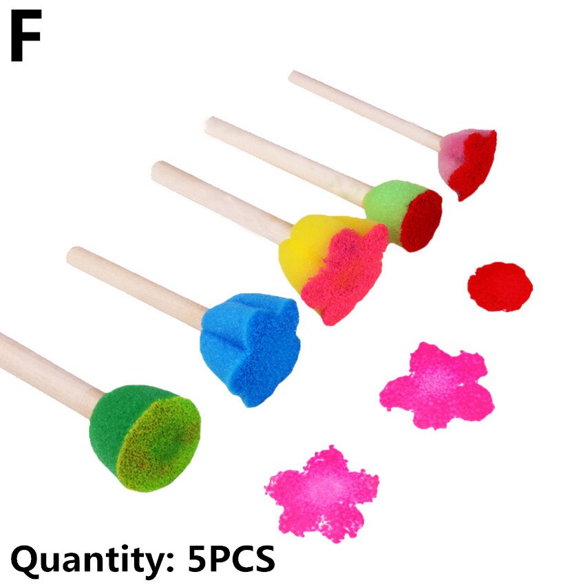 1 Set Spons Kwast Zegel Schilderen Educatief Speel... – Vicedeal