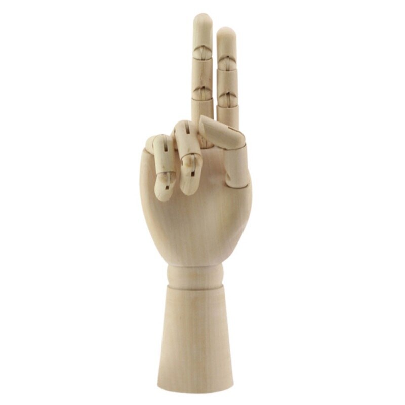 7 Inch Wooden Mannequin Hand Realistic Wood Artist... – Vicedeal