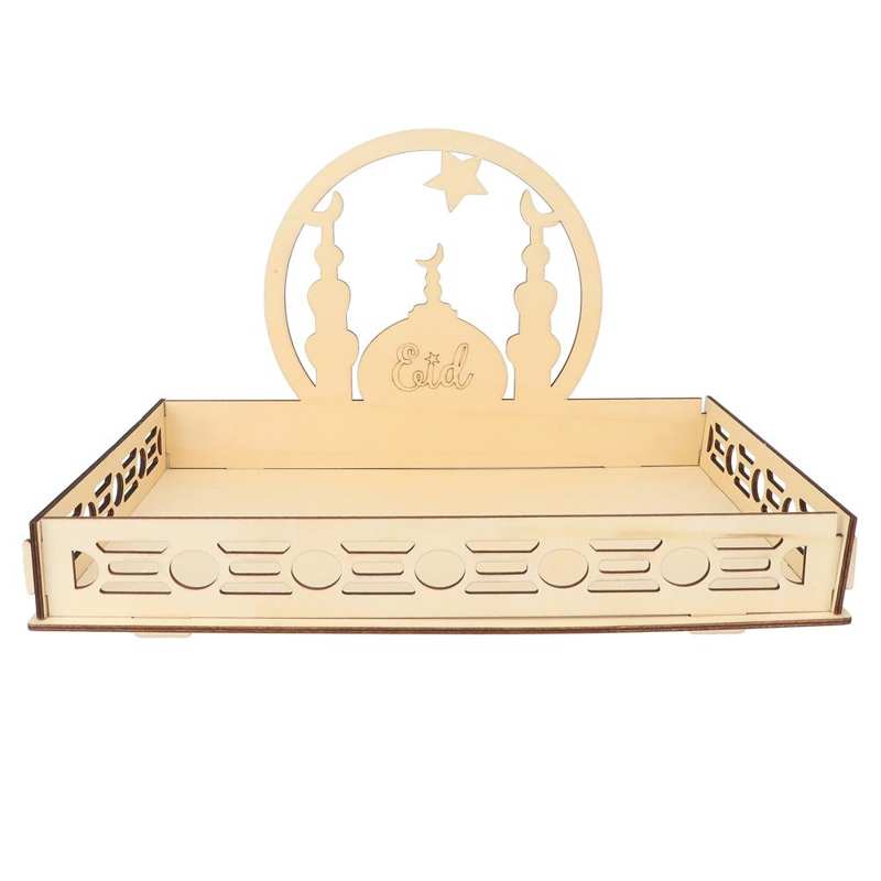 Wooden Ramadan Food Dessert Tray Eid Table Serving... – Grandado