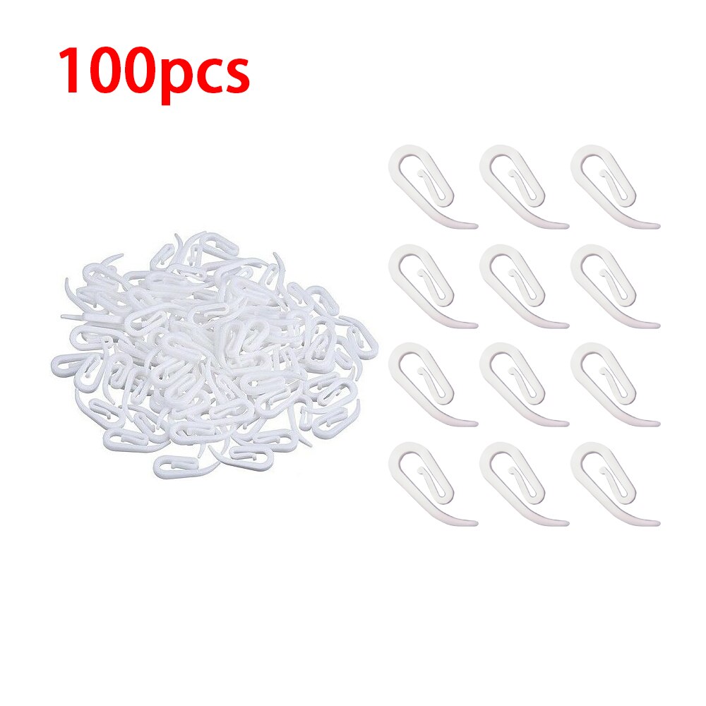 100pcs/pack 6-Shaped Plastic Injection Curtain Pla... – Grandado