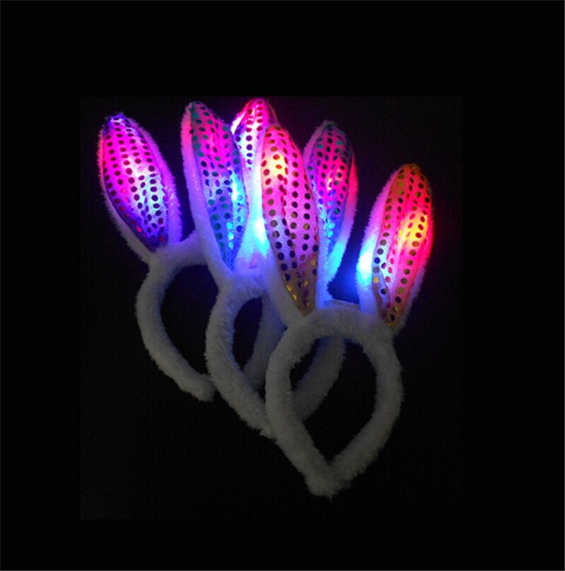 funny kawaii Flashing Dot Bow-knot Headband LED Gl... – Grandado