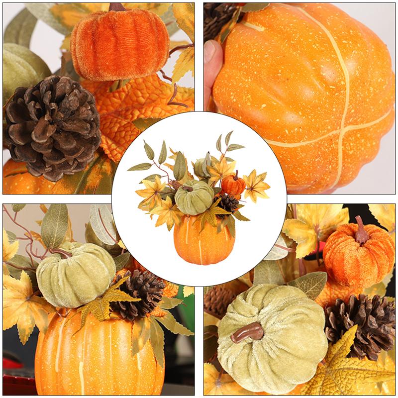1pc Decorative Pumpkin Maple Leaf Simulation Photo... – Grandado