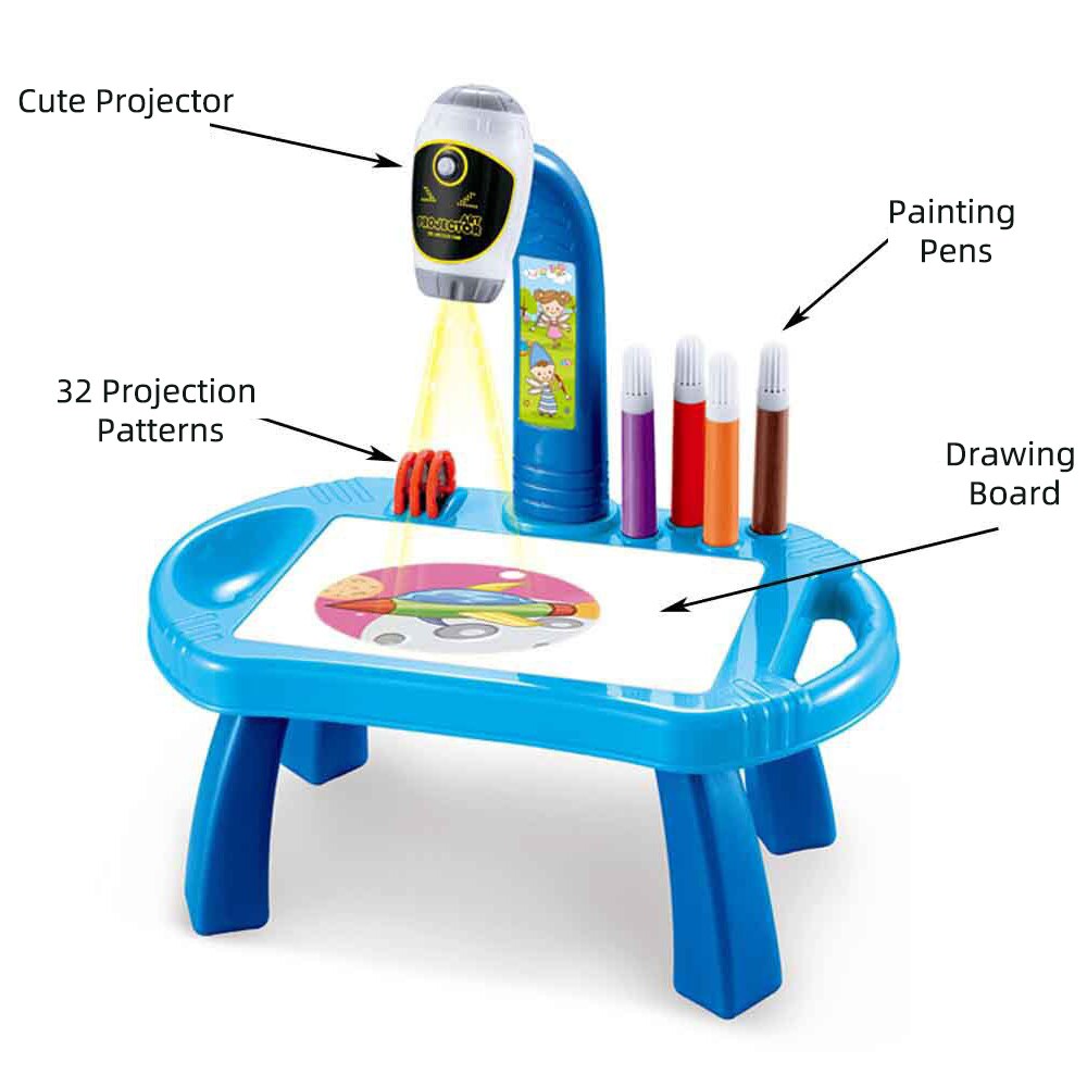Children Learning Desk Trace and Draw Projector Ar... – Grandado