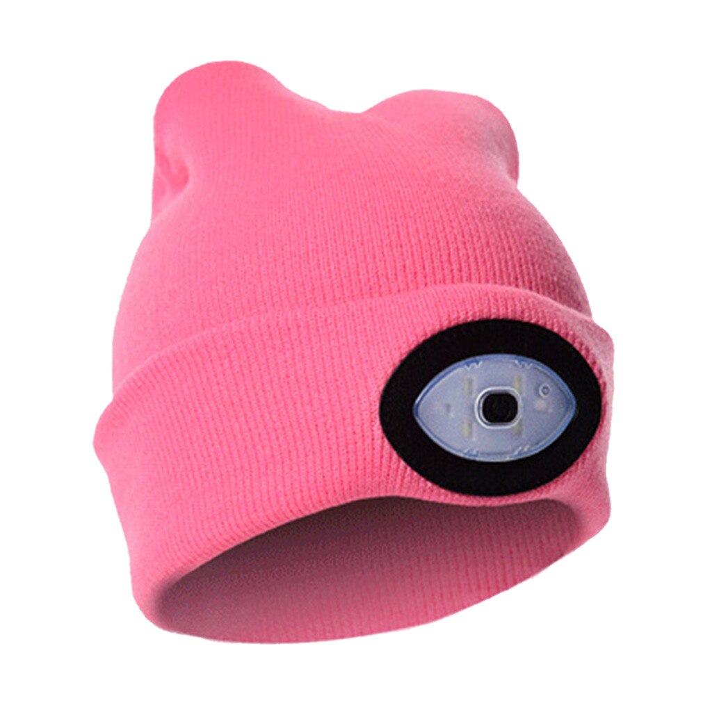 LED Headlamp Beanie Cap Warm Lighted Headlamp Ha U... – Grandado