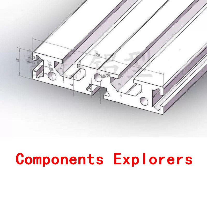 Arbitrary Cutting 1000mm 1570 Aluminum Extrusion P... – Vicedeal