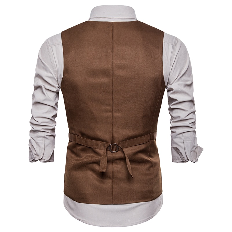 Covrlge Spring Suit Vest Men Formal Dress Vest Eng... – Grandado