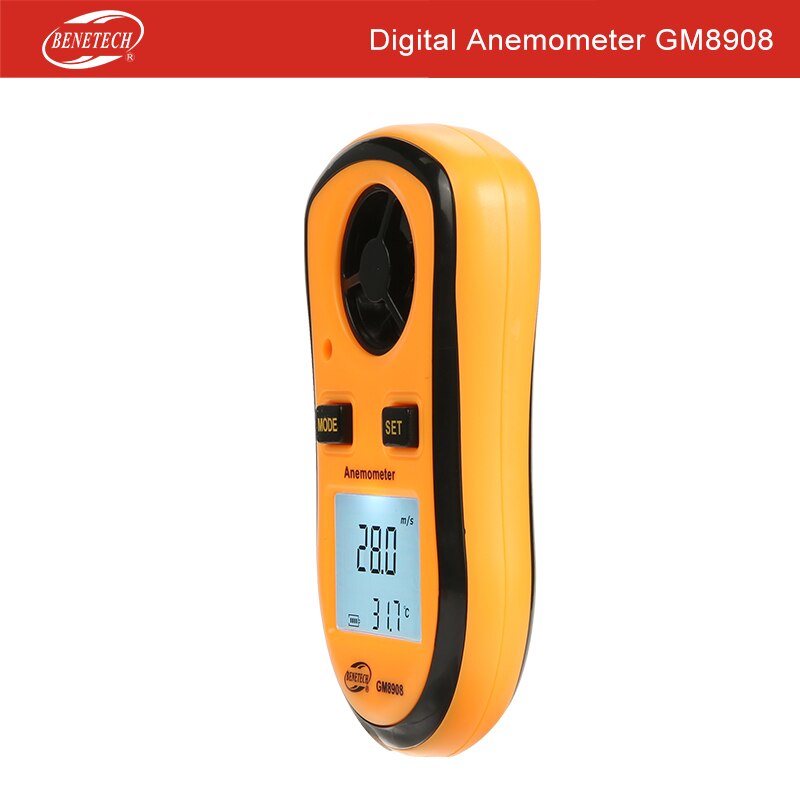 BENETECH Mini pocket anemometer Digital handheld w... – Grandado