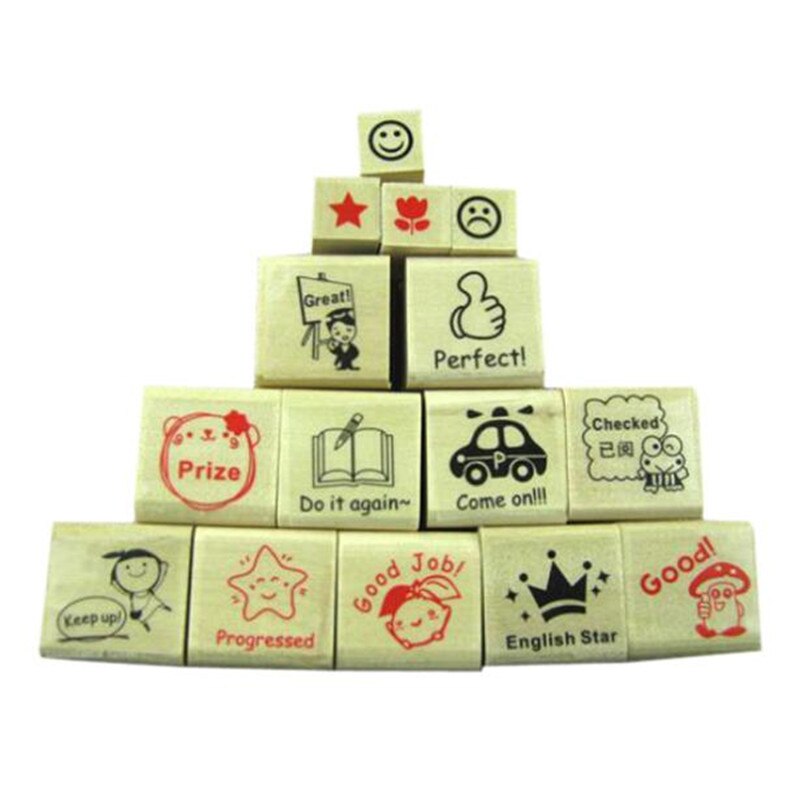 15pc Teachers Stampers Self Inking Praise Reward S... – Grandado