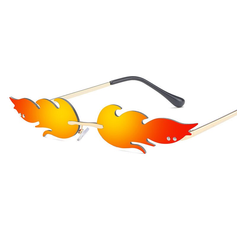 Women's Car Driving Glasses Rimless Wave Sungl... – Vicedeal