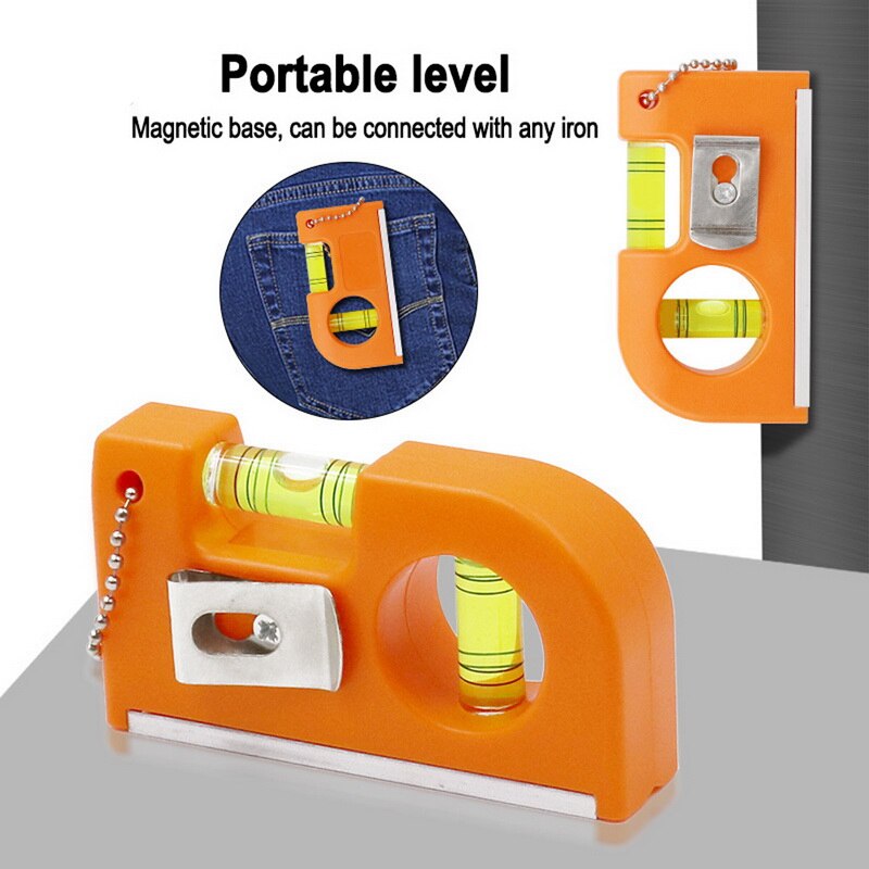 ABS Magnetic Pocket Bubble Level Keychain Bubble S... – Vicedeal