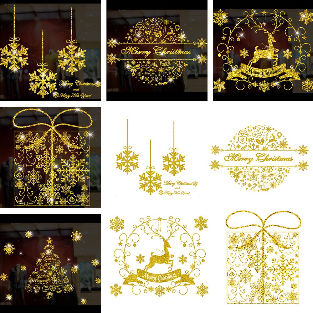 Christmas Snowflake Window Sticker Room Wall Stick... – Grandado