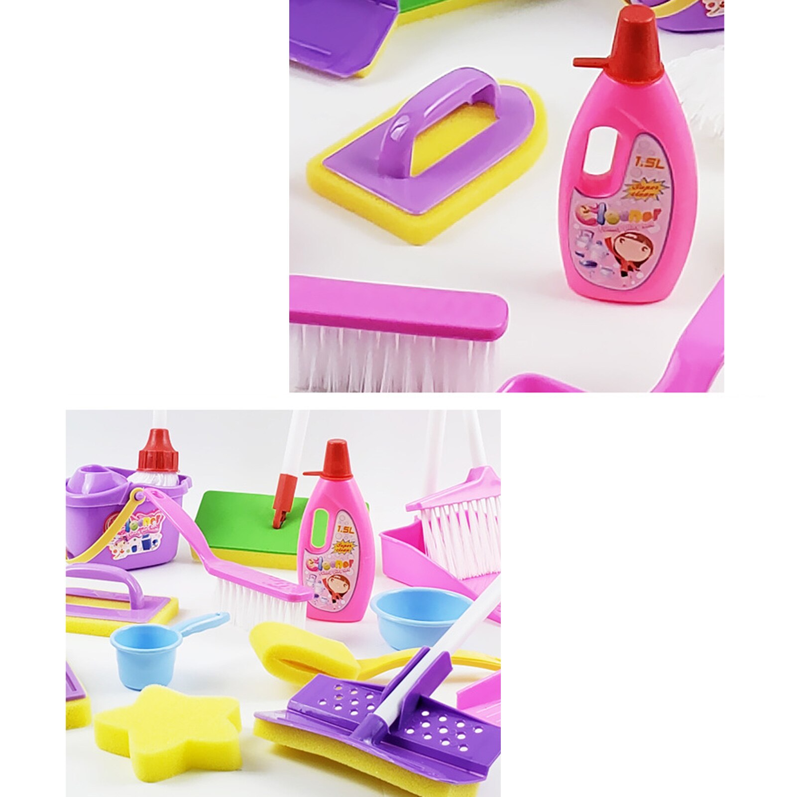 16Pcs Children Simulation Mini Play House Cleaning... – Vicedeal
