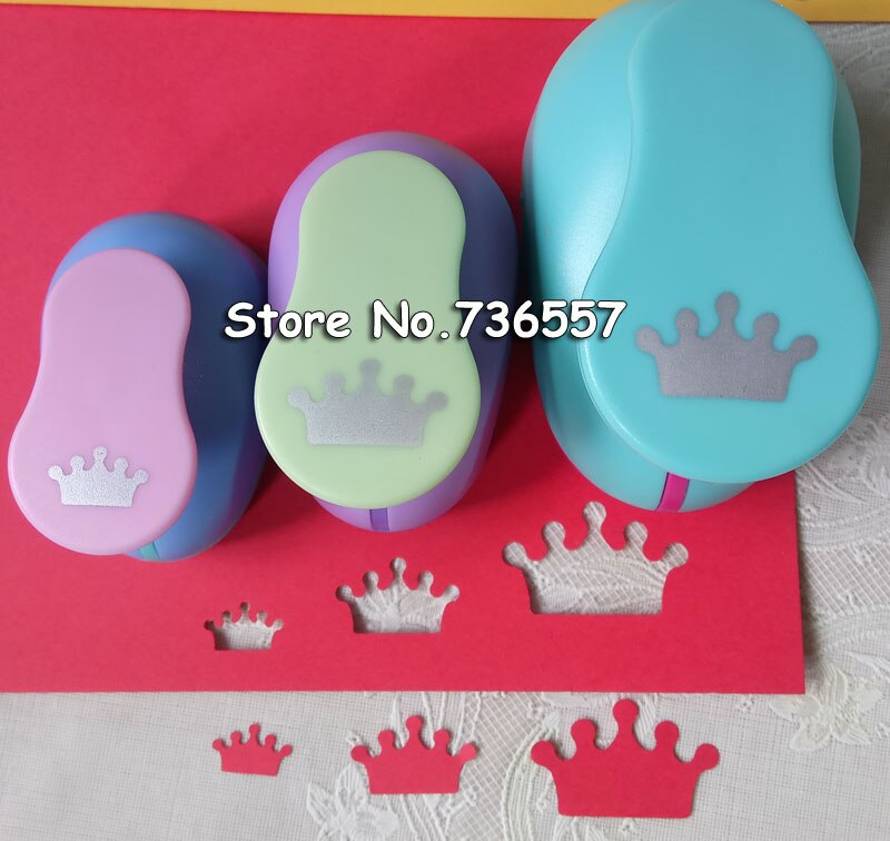 3pcs(5.0cm,3.8cm,2.5cm) crown shape craft punch se... – Vicedeal