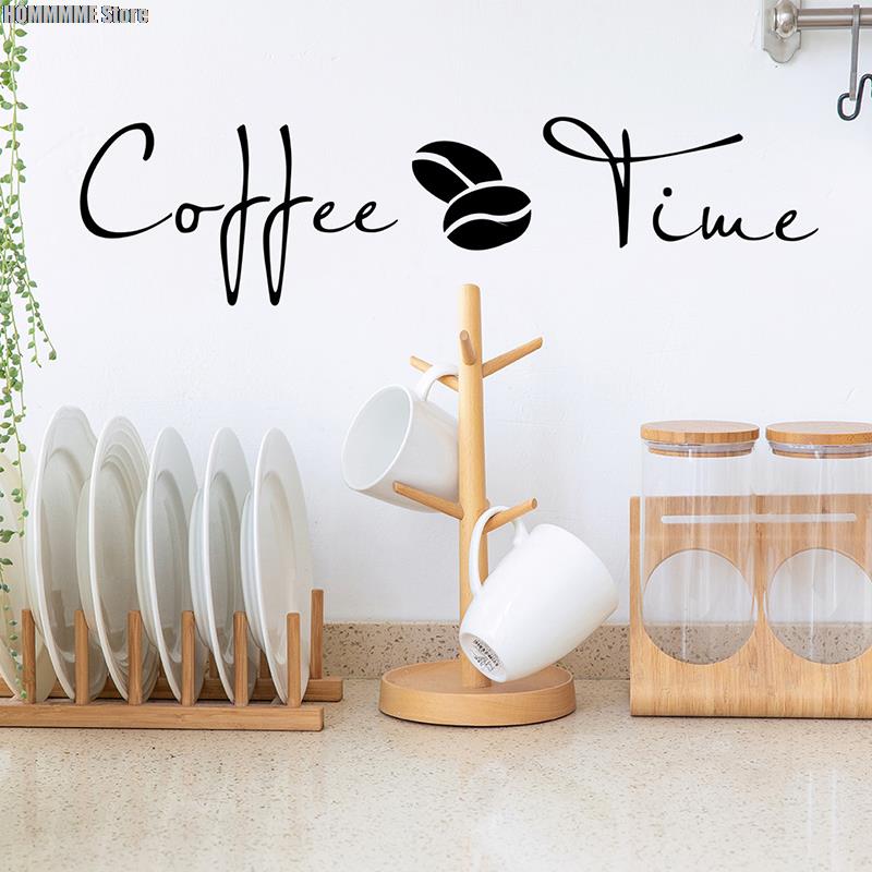 1pc Coffee Time Wall Stickers Modern Cafe Art Deca... – Vicedeal