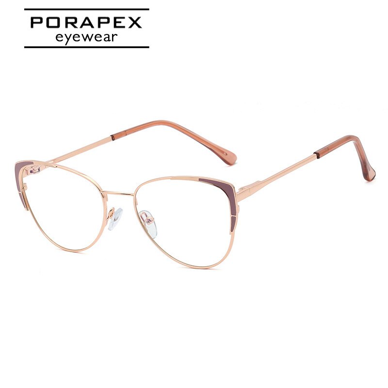 Anti-blauw licht bril metalen dames cat eye optisc... – Vicedeal