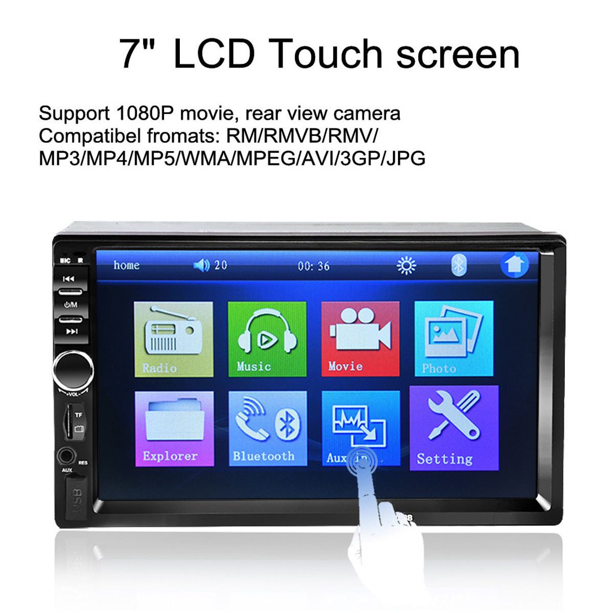 7 "Hd Bluetooth Touchs Screen 2 Din Auto Stereo Ra... – Grandado