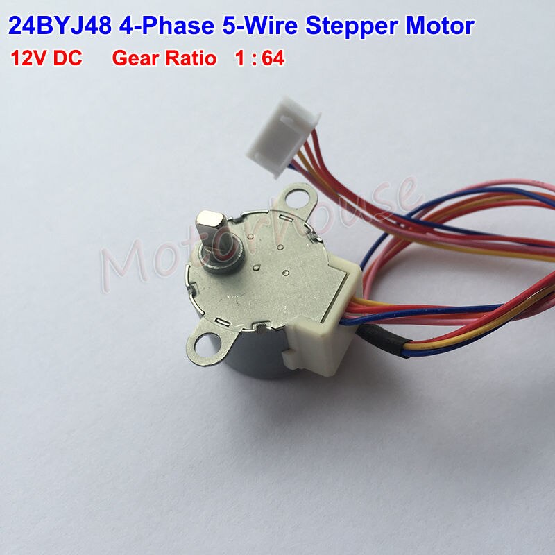 24BYJ48 Micro Gear Stepper Motor Dc 12V 4 Fase 5 W... – Vicedeal