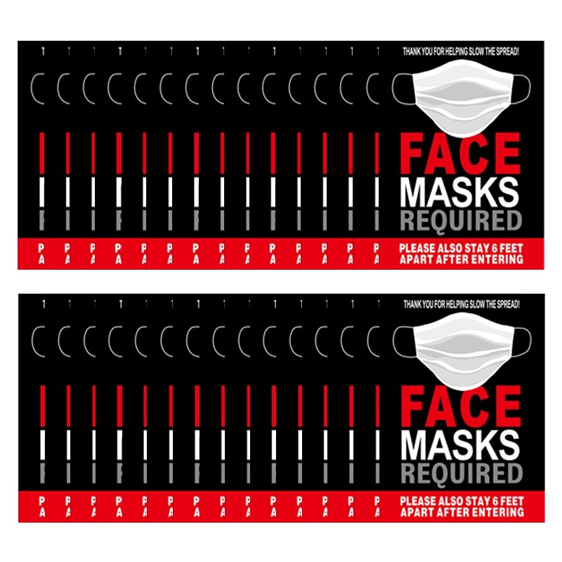 BMBY-30PCS Face Mask Required Decals Stickers Soci... – Vicedeal