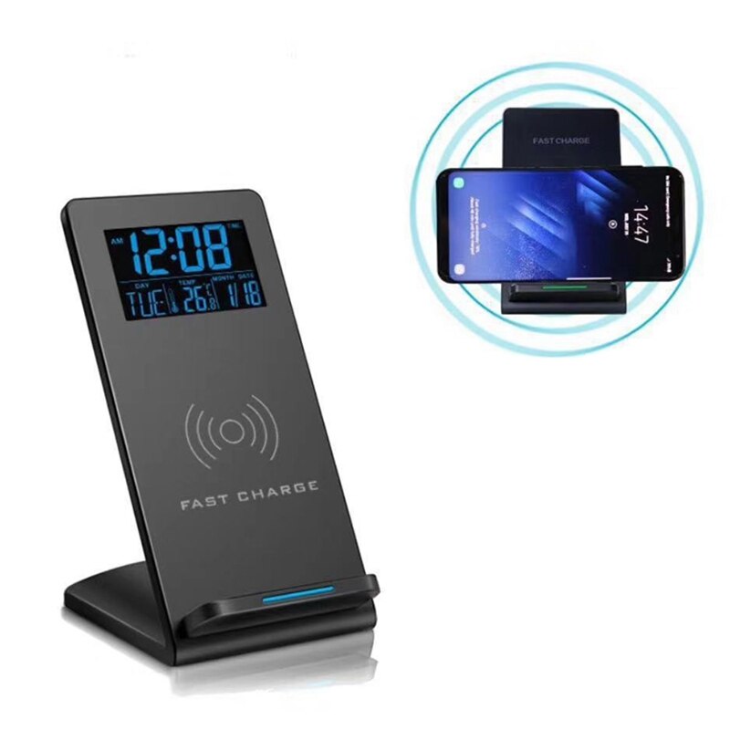 Desk Clock with Time/Temperature Display & Wireles... – Grandado
