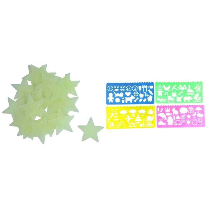 ! 35 Pcs Mini Stars Fosforescerende Muurstickers &... – Vicedeal