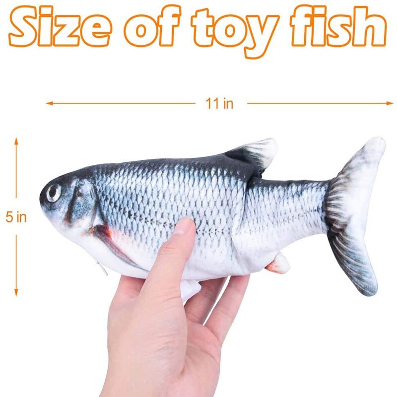 Electric Moving Cat Fish Toy Simulation Electric F... – Grandado