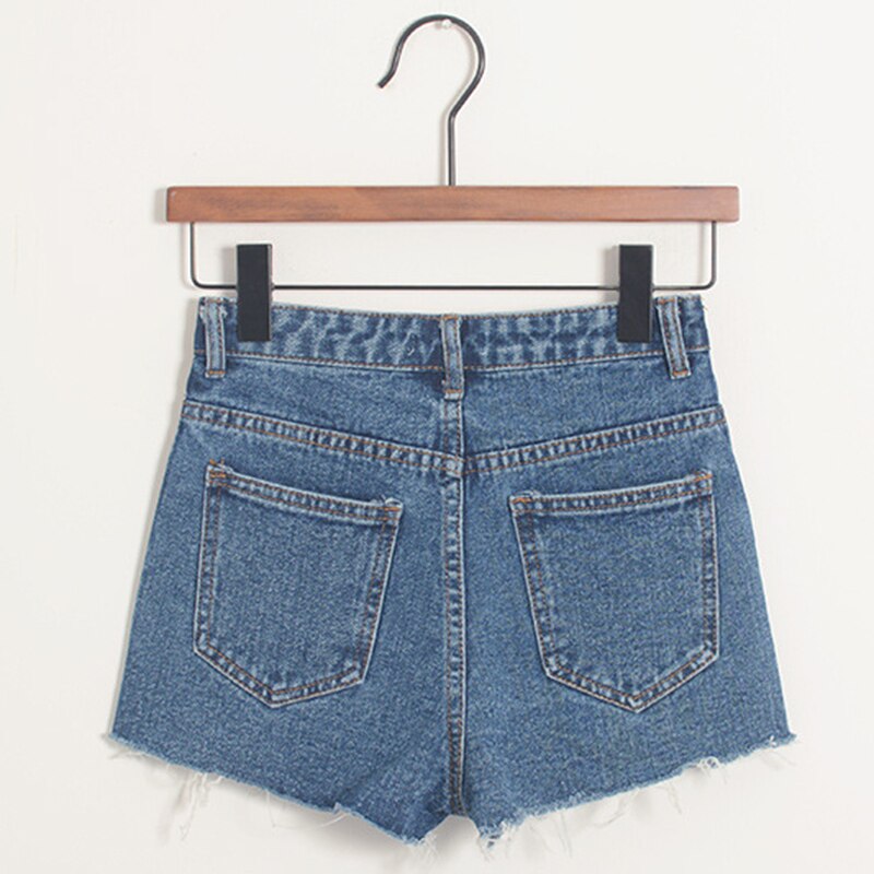 Jeans Shorts Frauen Neue Vintage Quaste Farbblock ... – Vicedeal