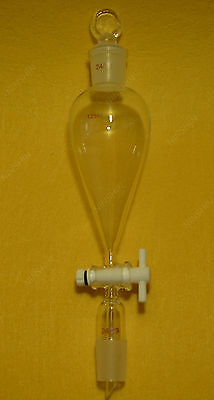 125 ml, 24/29, Lab Peervormig Scheitrechter, PTFE ... – Grandado