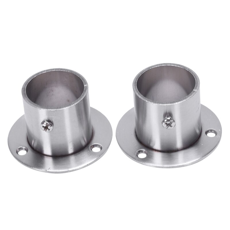 Closet Wardrobe 32mm Dia Pipe Rail Rod End Support... – Grandado