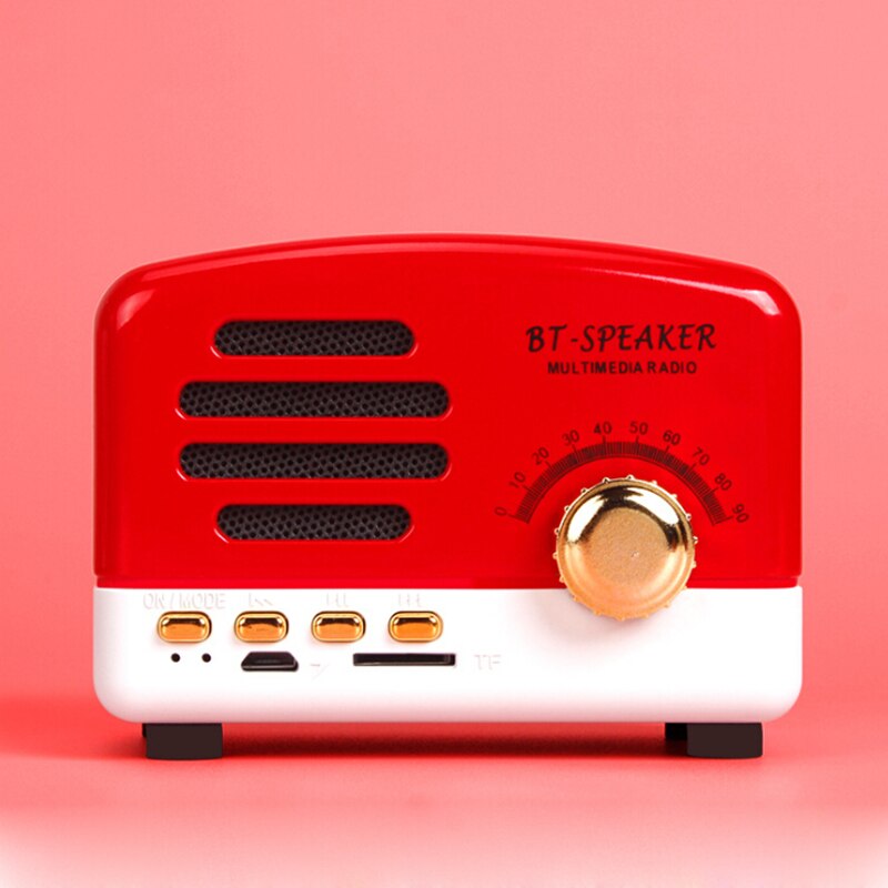 Mini Portable Wood Wireless Bluetooth Vintage Fm R... – Grandado