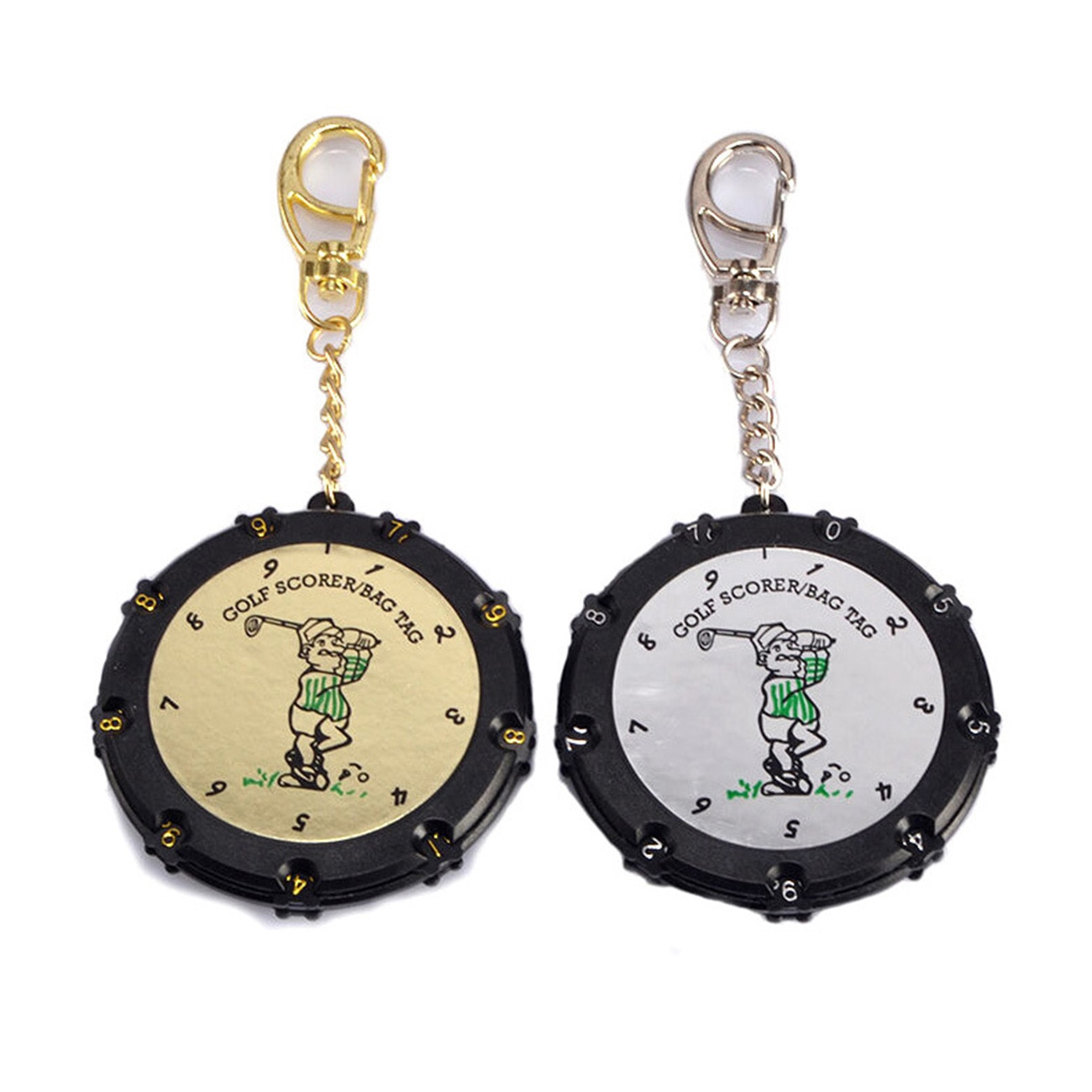 Golf Score Stroke Counter 9 Shots 18 Gaten Met Cli... – Grandado