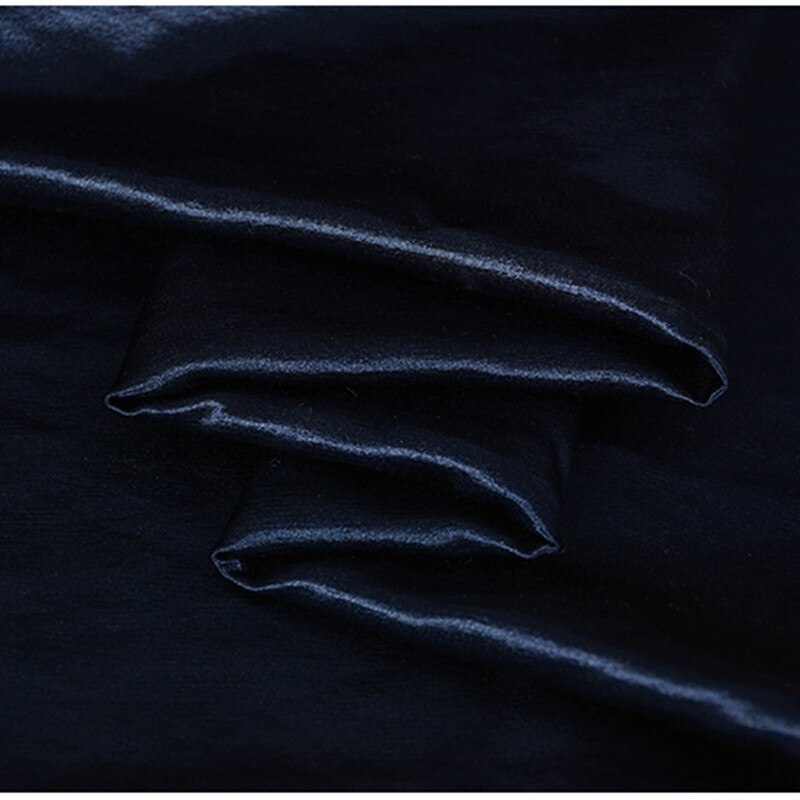 Lace66 High - class Navy Cotton/Polyester Glossy S... – Grandado