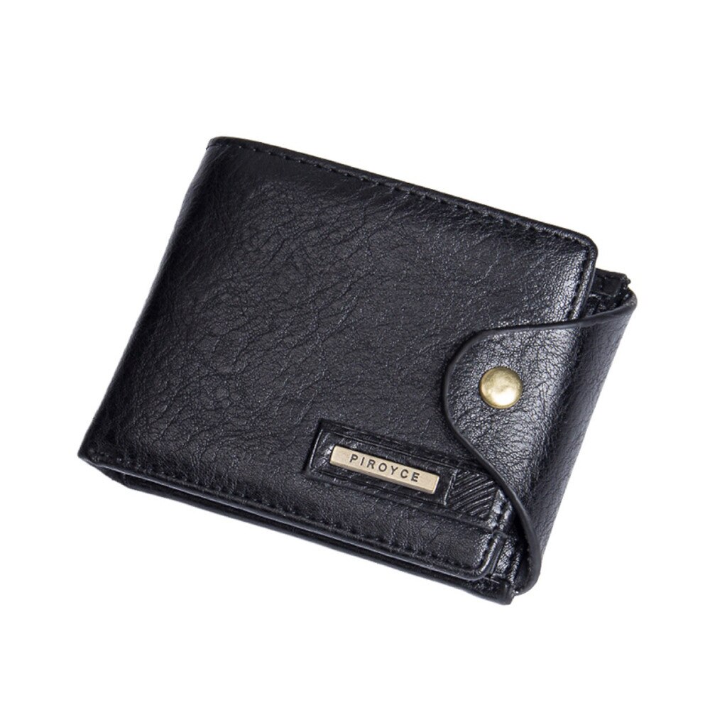 Mens Leather ID Card Holder Billfold Zip Purse Wal... – Vicedeal