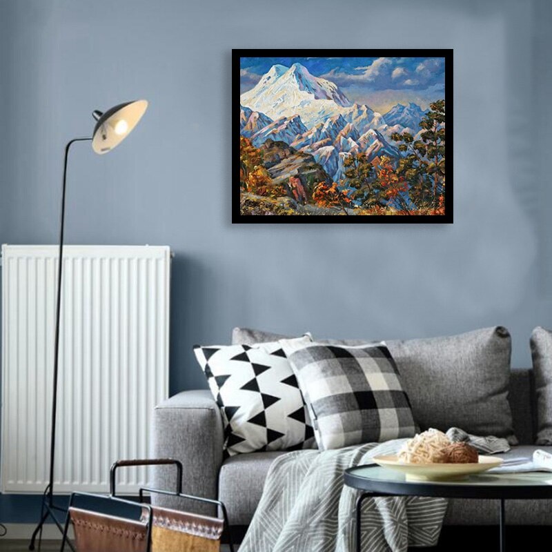 Autumn Mountain Painting By Numbers Frameless Digi... – Grandado