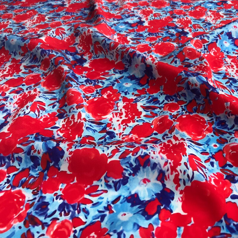 147cm wide stretch printed fabric week stretch sat... – Grandado