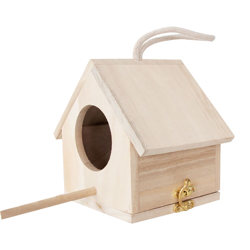 Resting Place Wooden Bird House DIY Breeding Parro... – Grandado