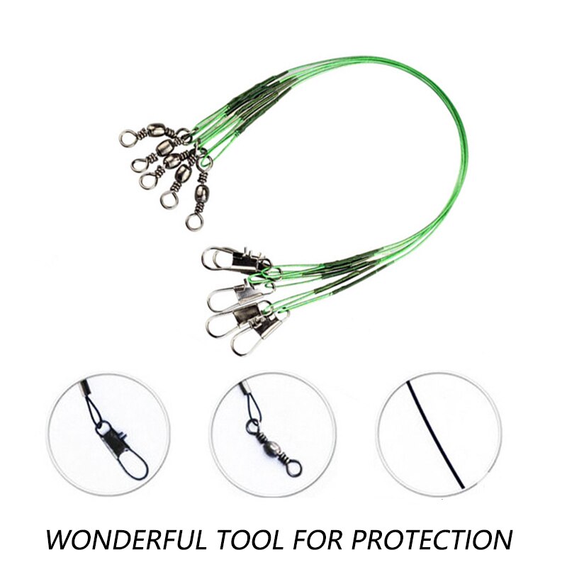 20 PCS Steel Fishing Rope Wire Fishing Leader Line... – Vicedeal