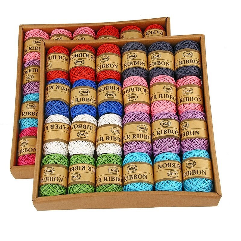 10M*24 Rolls Paper Rope 2mm Width DIY Hand-Woven P... – Grandado